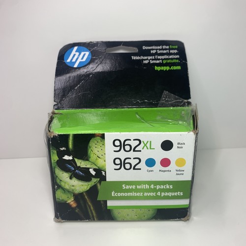 4-PACK HP GENUINE 962XL BLACK & 962 COLOR INK (RETAIL BOX) | eBay