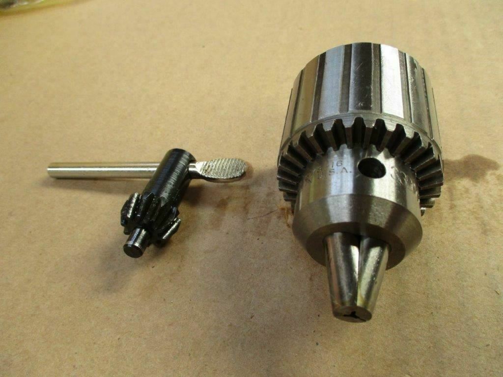 Jacobs 33BA Drill Chuck U.S.A. 0-3/8” Cap. 1/2 to 20 Thread USA for ...