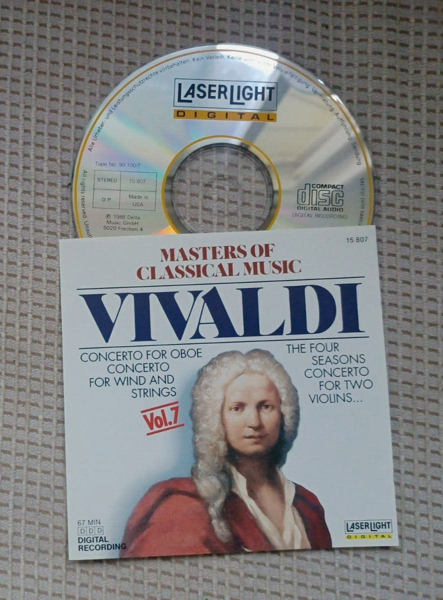 Masters Classical Music V. 7 VIVALDI (CD, 1988, Laserlight) CD ...