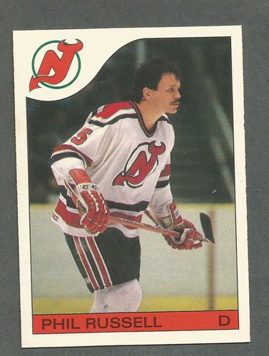 1985-86 OPC O-Pee-Chee Hockey Phil Russell #30 New Jersey Devils NM/MT ...