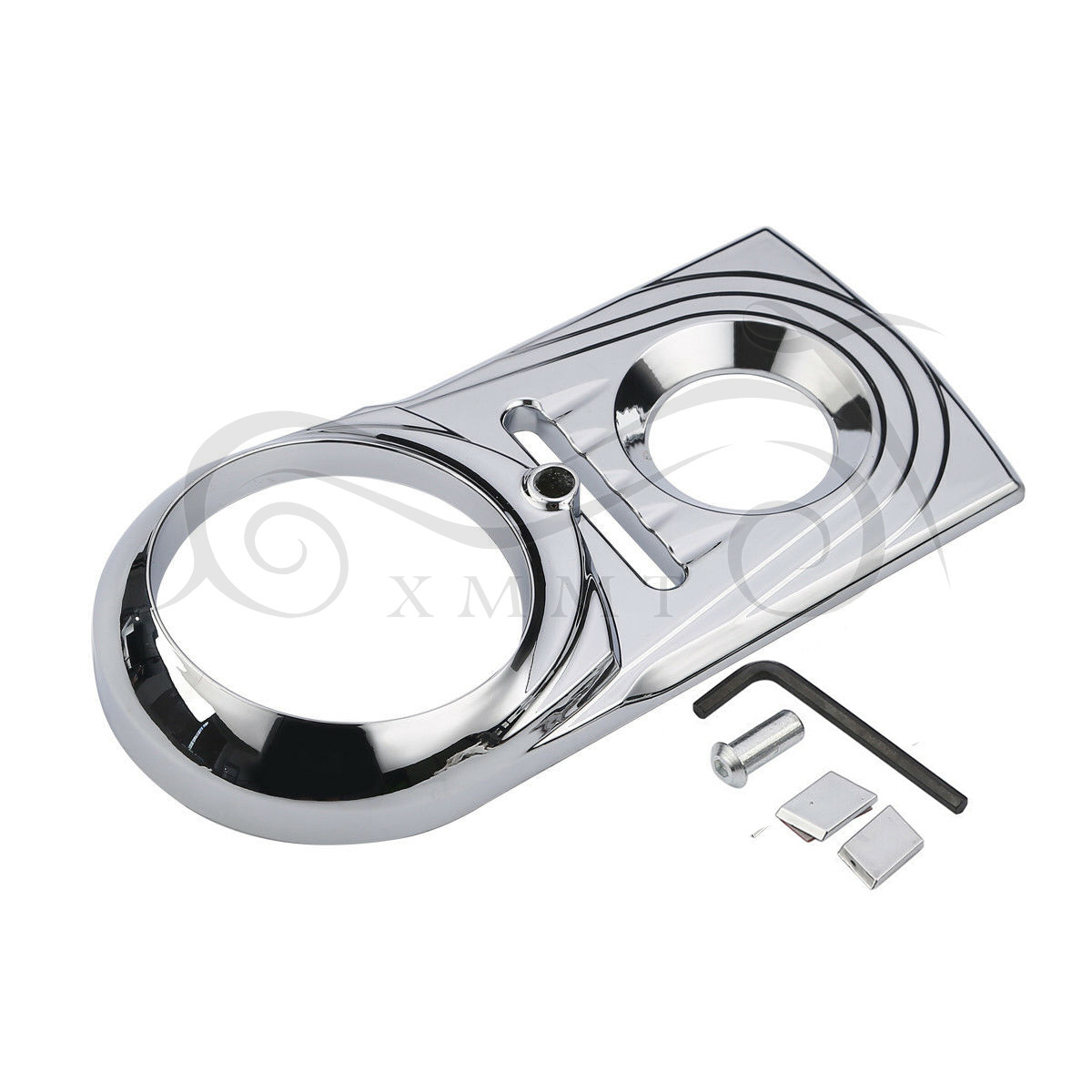 Chrome Dash Panel Insert Cover Fit For Harley Softail Springer Dyna ...