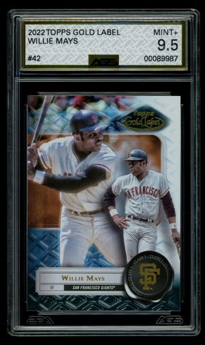 2022 Topps Gold Label #42 Willie Mays AGS 9.5 MINT+ | eBay