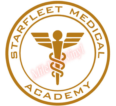 Starfleet Medical Academy Medic Emblem Vinyl Decal Window Sticker Car ...