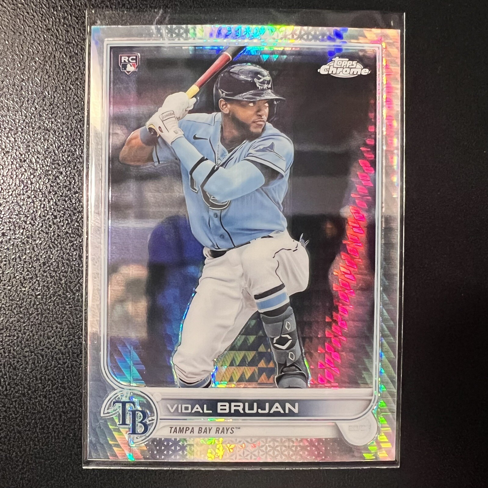 2022 Topps Chrome Vidal Brujan Prism Refractor Rookie Card #134 Rays RC ...