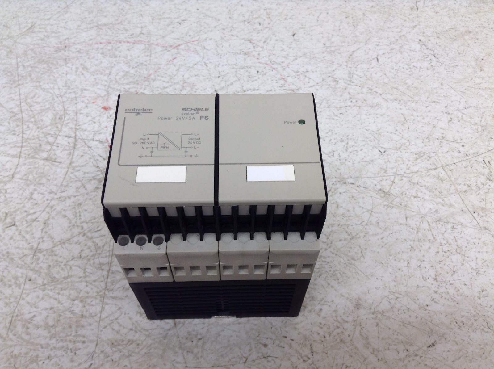 Entrelec Schiele 2.423.416.00 PS Systron 24 VDC 5 Amp Power Supply ...