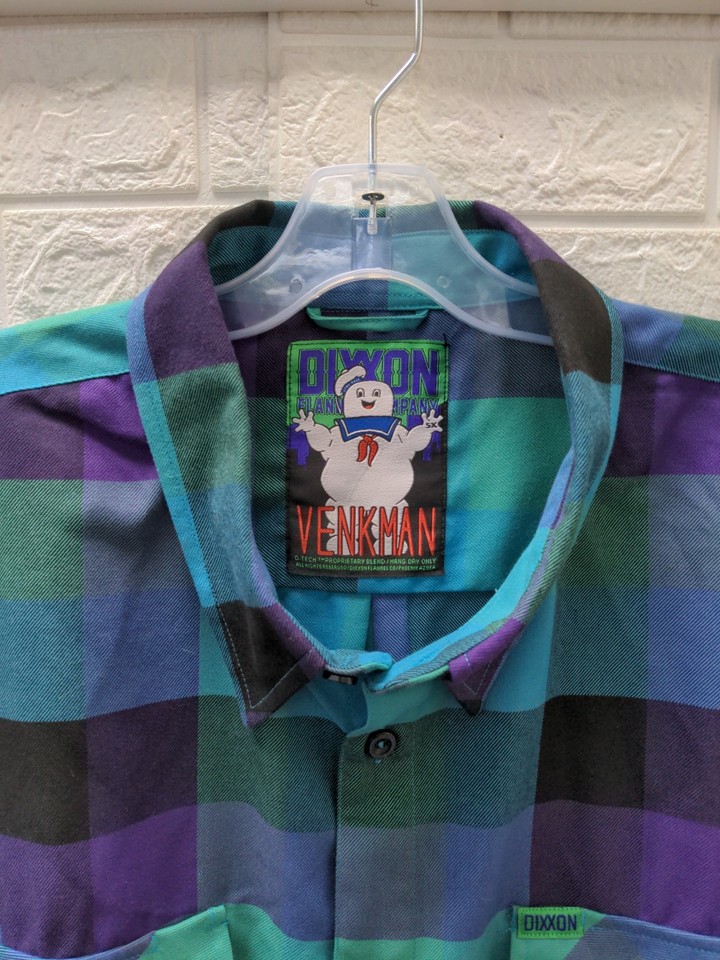 New Dixxon Flannel Company Venkman Ghostbusters Flannel Shirt Sz 5X | eBay