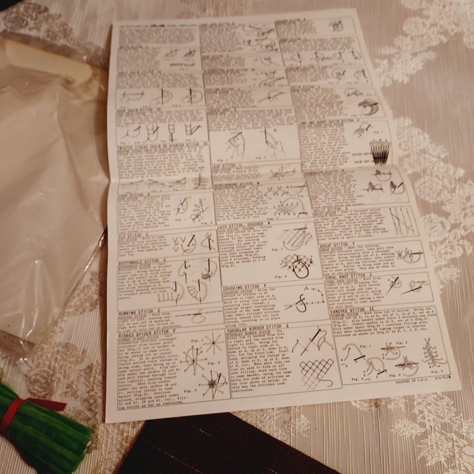 Bucilla Creative Needlecraft Crewel Embroidery Pillow Kit 1719 "Little ...