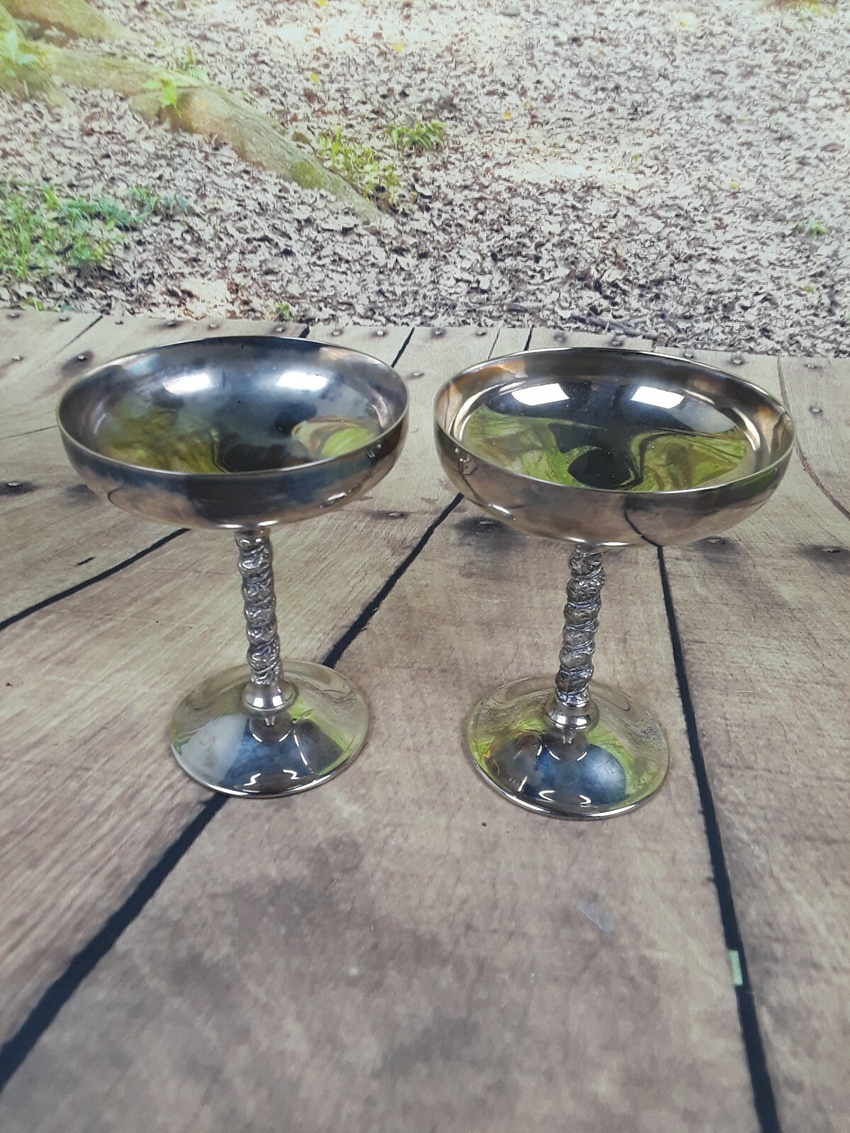 champange Desert Cups F.B. Rogers Silverplate Italy | eBay