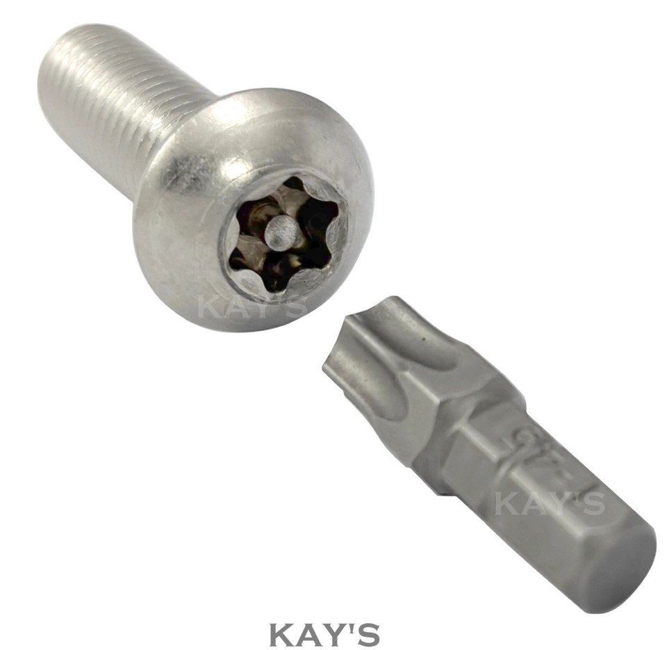 TORX BUTTON HEAD SECURITY SCREWS ANTI VANDAL BOLTS M3 M4 M5 M6 M8 M10 ...