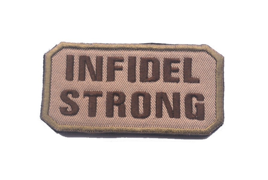 Embroidered U.S. ARMY Infidel Strong Hook Loop Patch Back Emblem ...