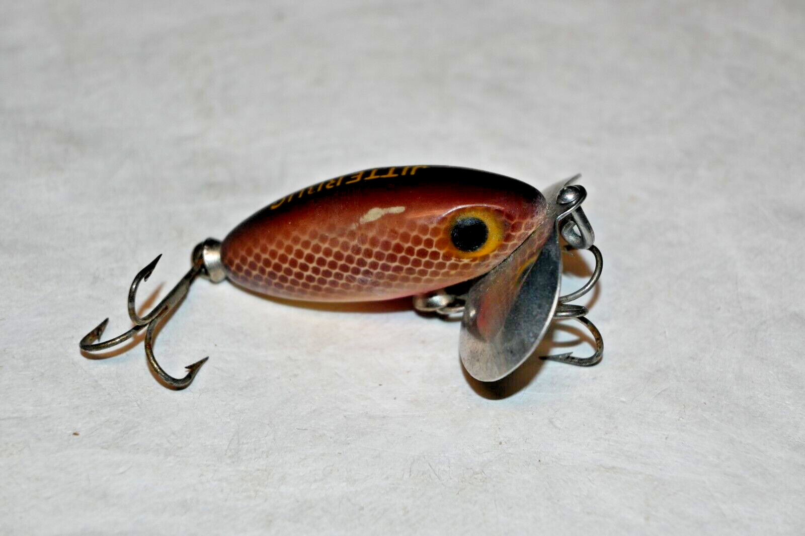 Vintage Fred Arbogast Jitterbug in Brown Scale Finish 1/4 oz Size | eBay
