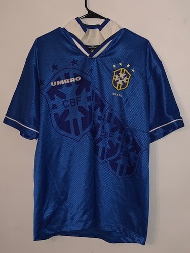 Vintage Blue Brazil Umbro XL Soccer Jersey | eBay