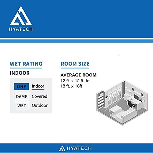 HYATECH 52 Inch Modern Style Indoor Ceiling Fan with Dimmable Light Kit and | eBay