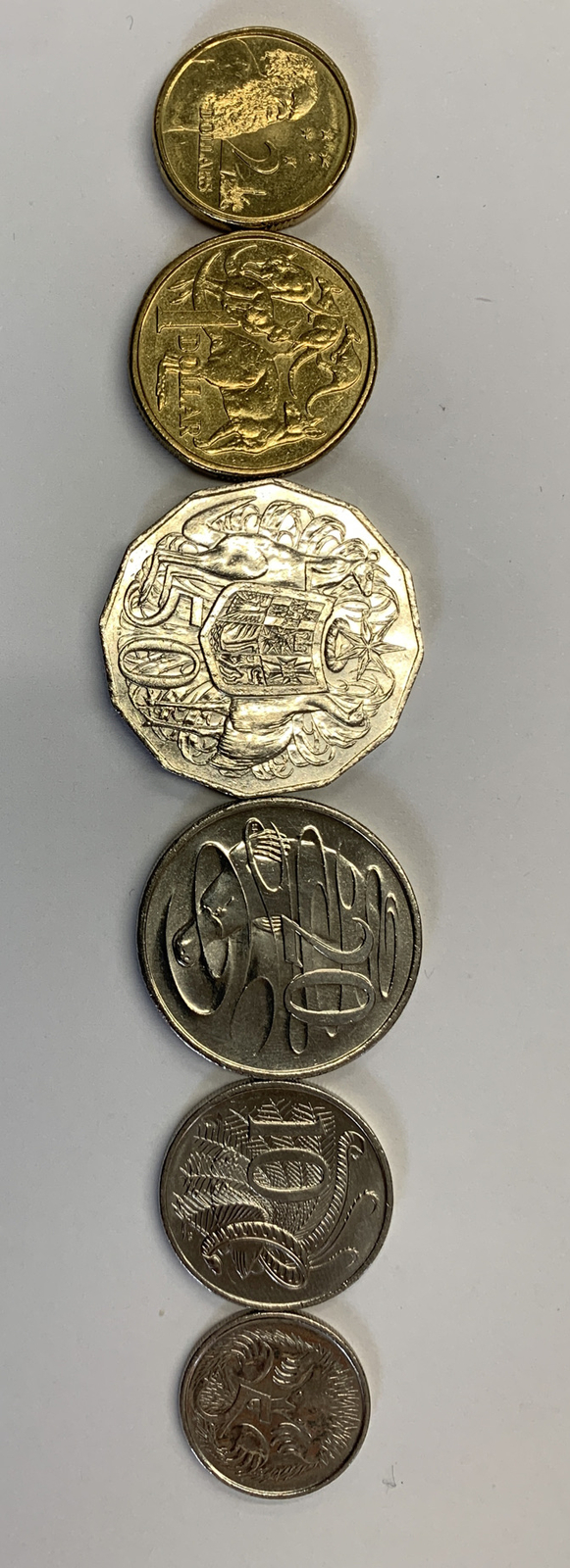 2016 Changeover Coin Set 5c 10c 20c 50c $1 & $2 50th Anniversary of ...