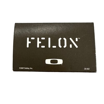 Oakley Felon Ad Card Folded Advertising Display Card Holder Block Stand ...