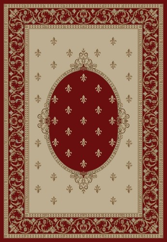 Fleur De Lys Fleur De Lis European Orleans Red Area Rug **FREE SHIPPING ...