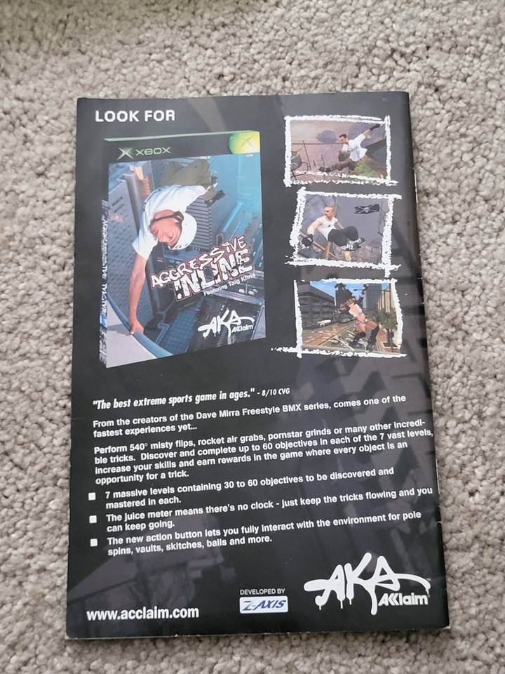 Bmx Xxx Original Xbox Game Complete Ebay