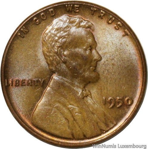 V3314 USA United States 1 Cent Lincoln Memorial 1950 Philadelphia UNC ...