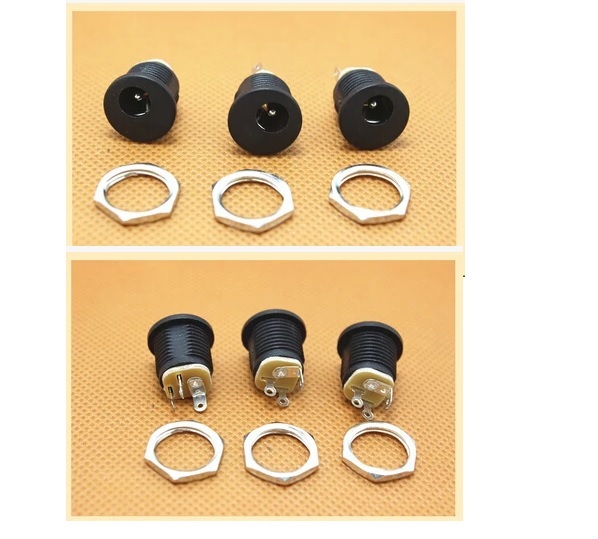 10 pcs DC Power Outlet DC-022 Diameter 5.5mm Inner Pin 2.1mm 5.5x2.1mm ...