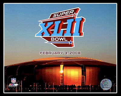 NFL SUPER BOWL XLII 2008 OFFICIAL LICENSED 8X10 PHOTO FOOTBALL NEW YORK ...