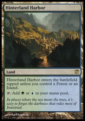 Magic the Gathering MTG Hinterland Harbor Innistrad LP Land Blue/Green ...