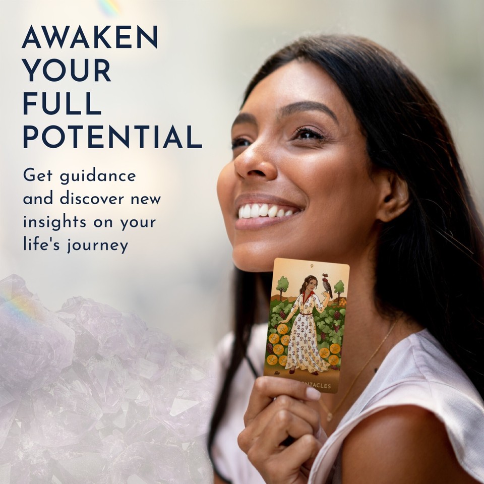 RYVE Awaken Tarot Cards Borderless with Guide Book - Modern Tarot Deck ...