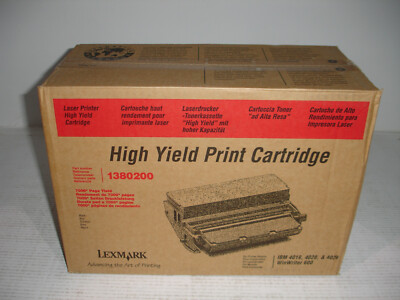 Lexmark 1380200 IBM 4019/4028/4029 7,000 page yield Toner Cartridge | eBay