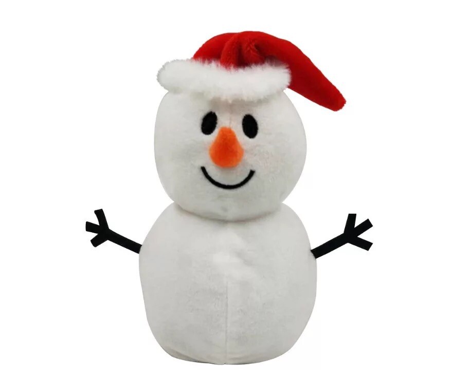 Santa Claus Double-Sided Flip Snowman Reversible Plush Toy Christmas ...