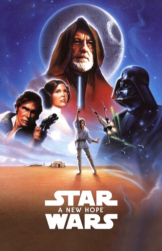 AA4174 Star Wars Ep IV A New Hope Film 1977 Full Cast Movie Poster ...