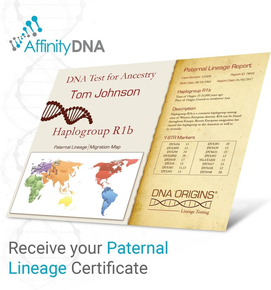 PATERNAL LINEAGE ANCESTRY DNA TESTING KIT | DISCOVER YOUR Y-STR ...