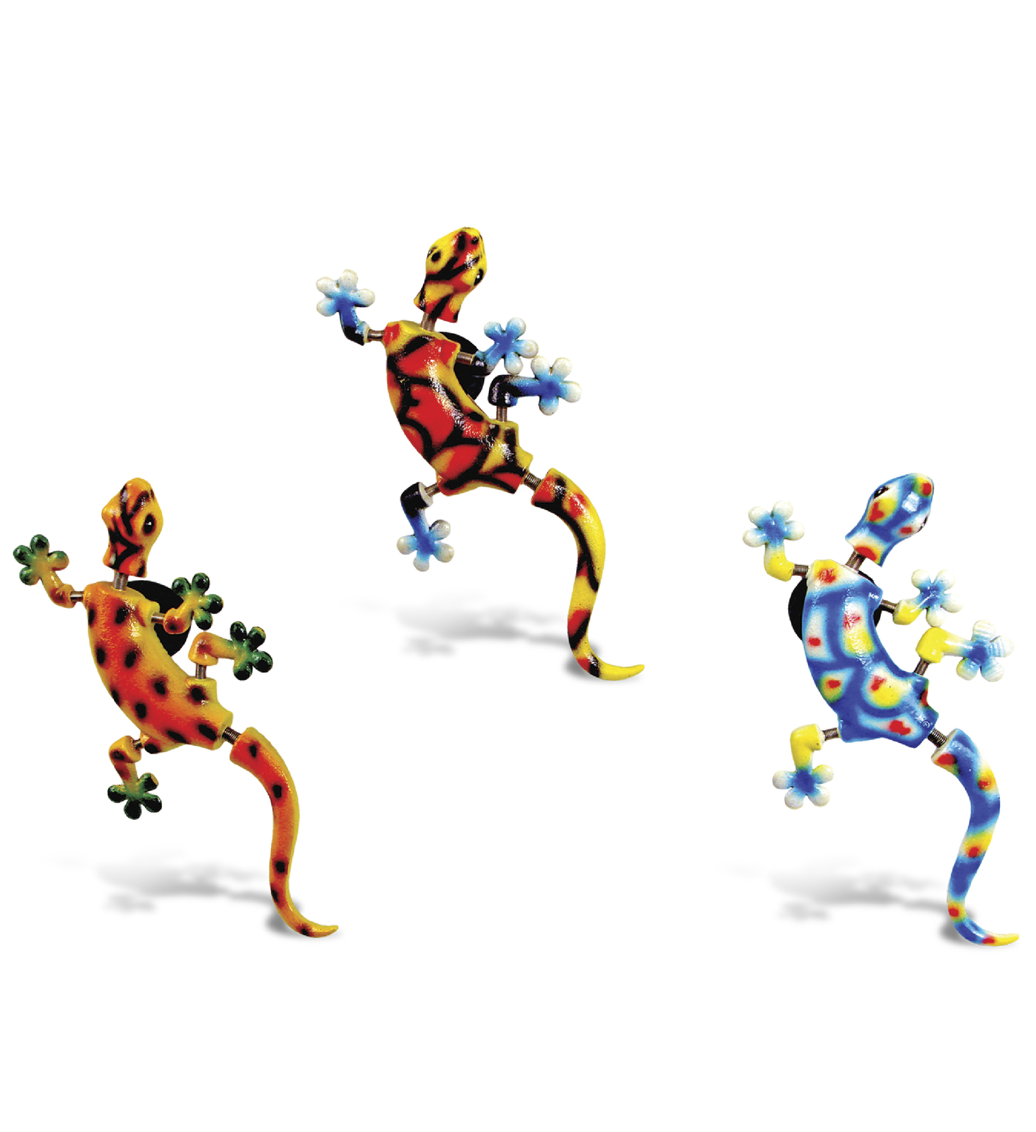 CoTa Global Gecko Refrigerator Bobble Magnets Set of 3 - Lizard Reptile ...