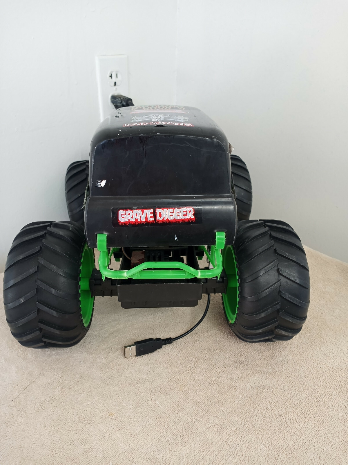Grave Digger RC Monster Truck 66801RX Spin Master NO REMOTE or BATTERY ...