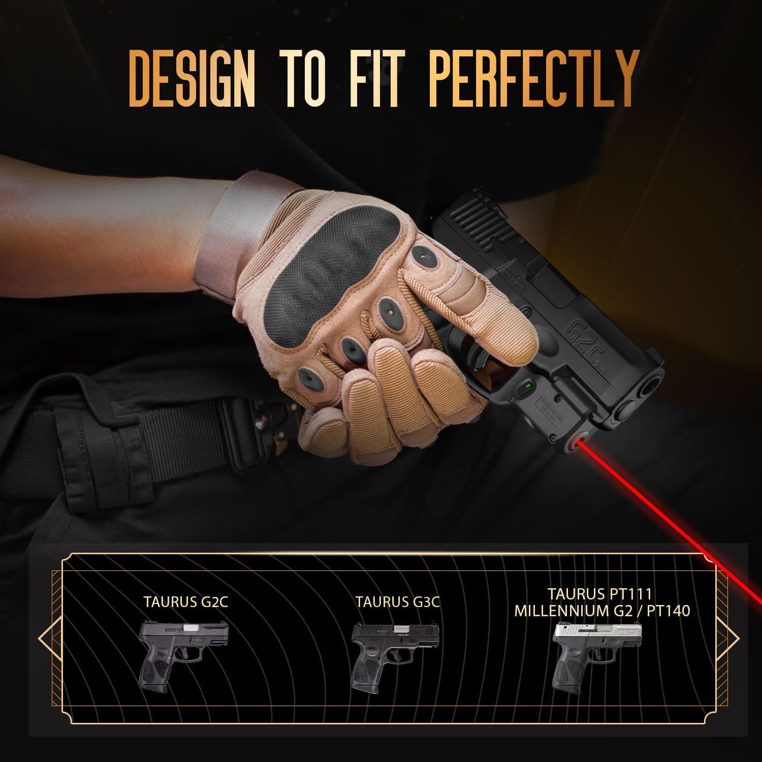 Red Laser Sight Tailored Fit Taurus G2C /G3C / PT111 Millennium G2 ...