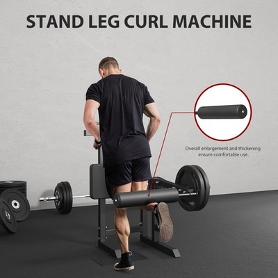 Pro Foldable Leg Curl Machine, Adjustable Glute Developer with Compact ...