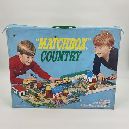 Lesney Matchbox Country Play Set Plastic Carry Case VTG 1972 Incomplete ...