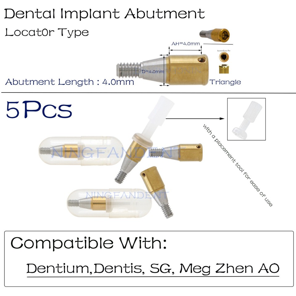 Dentiumm MegaGen AO Overdenture Abutment Locator Screwdriver Male Cap ...