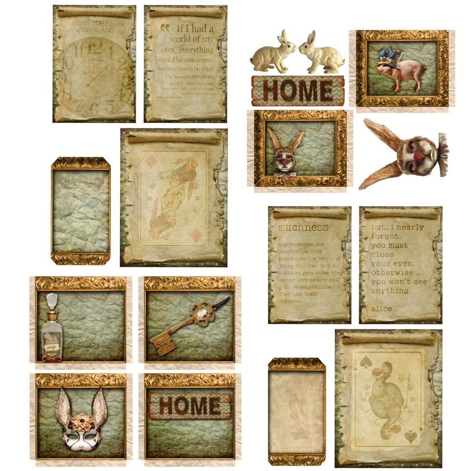 Alice Junk Journal DIY Kit - Junk Journal, Journal, Smash Book - EZ ...