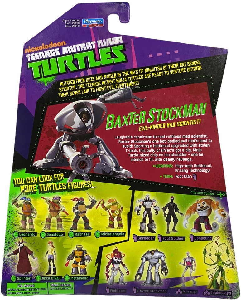 Teenage Mutant Ninja Turtles Baxter Stockman Action Figure NEW 2012 ...