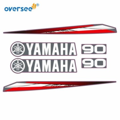 Top Cowling Sticker Kit 90HP For Yamaha Outboard Motor Graphics 90HP 2 ...