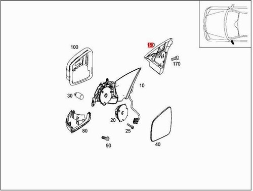 Genuine Seal MERCEDES BBDC S204 W204 Sedan Wagon 2048110798 | eBay