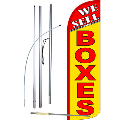 We Sell Boxes Swooper Flag Kit | eBay