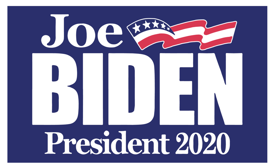 Joe Biden President 2020 Blue Democrat Campaign Aluminum Embossed ...