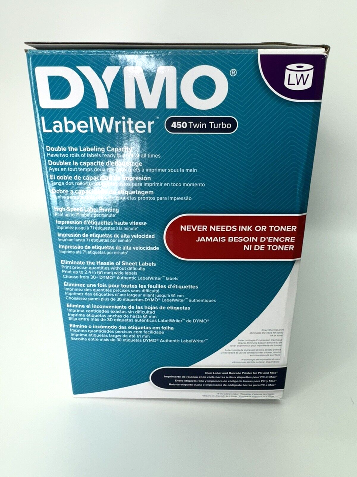 Dymo LabelWriter 450 Twin Turbo BOX ONLY- NO PRINTER- EMPTY BOX | eBay