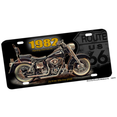 1982 Harley-Davidson FLH-80 Electra Glide Design Motorcycle License ...