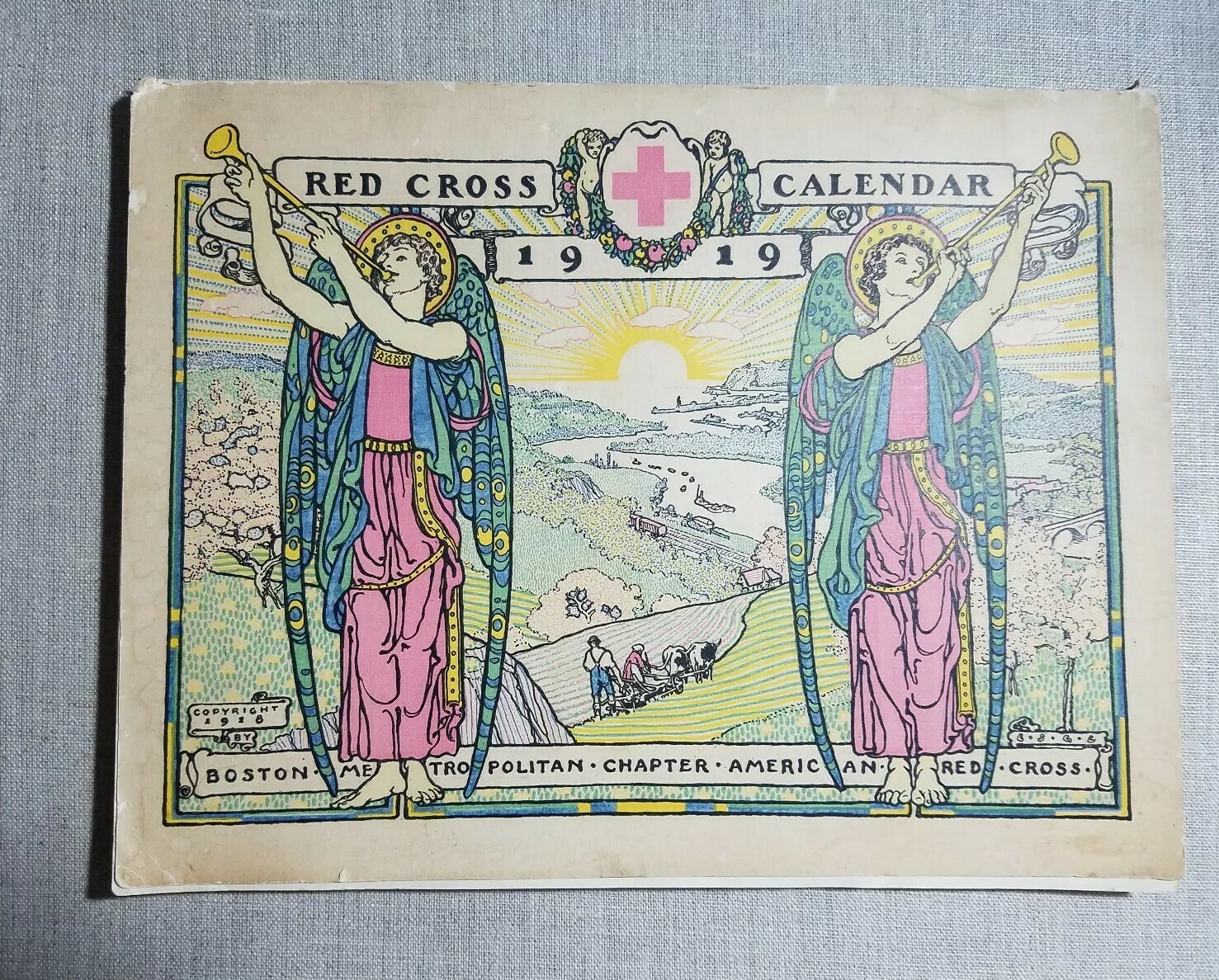 RARE Red Cross Calendar - 1919 Boston Metropolitan Chapter - Complete ...
