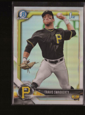 2018 Bowman Draft Travis Swaggerty Chrome Refractor Pittsburgh Pirates ...
