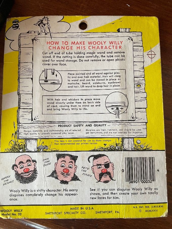 Vintage The Original Wooly Willy Magnetic Personality Magnet Drawing ...