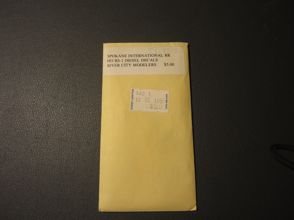 Spokane International SI HO Scale RS-1 Decal Sets - 6 ea decal packs | eBay