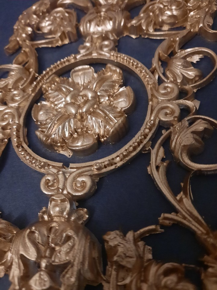 Furniture Pediment ,moulding resin ornate rococo gold or clear, free pp ...