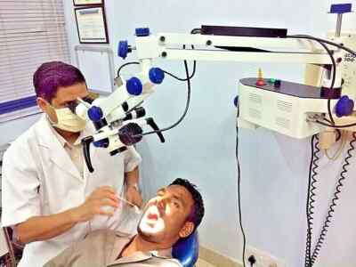 3 Step LED Wall Mount Dental Microscope with German Optics - FREE World ...